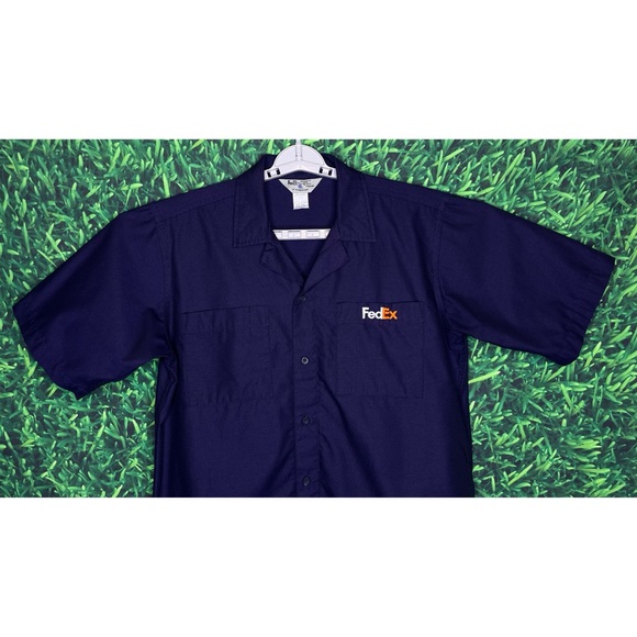 stan herman | Shirts | Fedex Stan Herman Mens Medium Employee Button ...